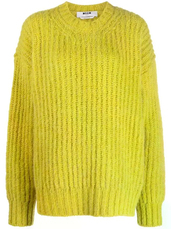 MSGM Chunky-knit Crew-neck Jumper