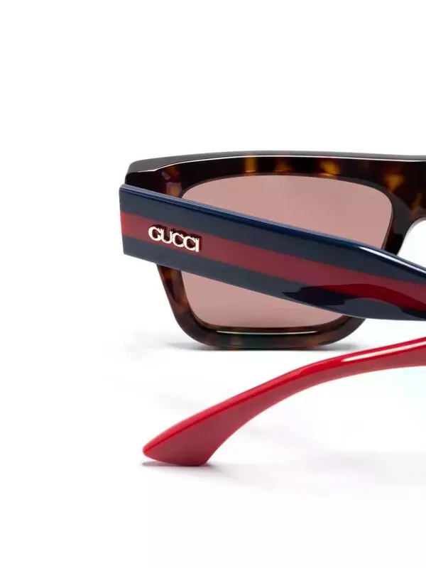 Gucci Square-frame Sunglasses - Brown