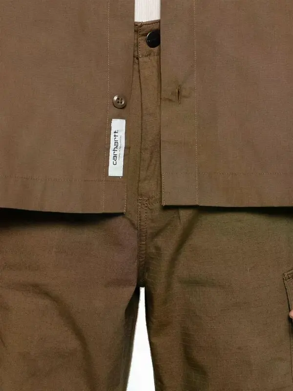 Carhartt Work In Progress Logo-patch Cargo Shorts - Brown