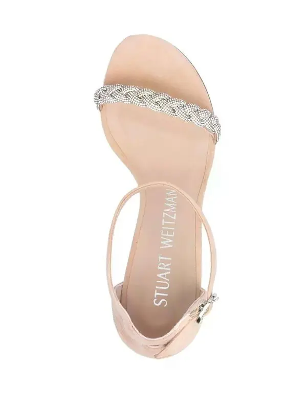 STUART WEITZMAN Nudistcurve 80mm Embellished Sandals