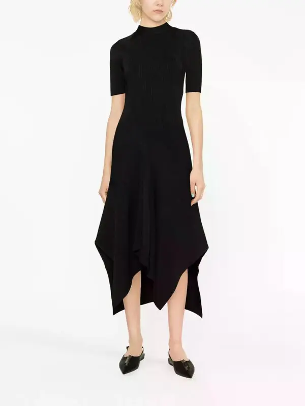 Stella McCartney Asymmetric Ribbed-knit Dress