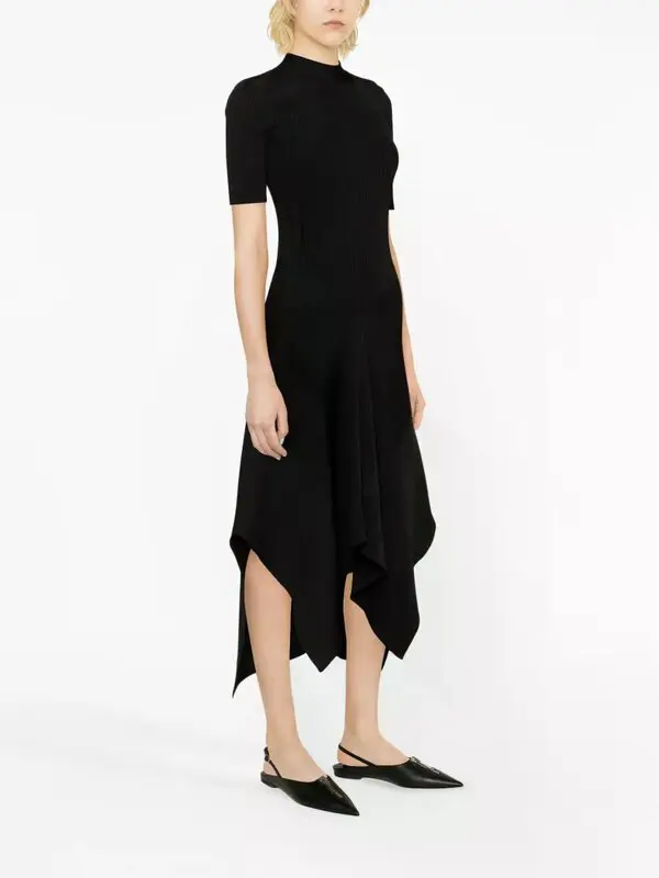 Stella McCartney Asymmetric Ribbed-knit Dress