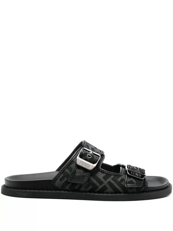 Fendi Ff Jacquard Buckle Sandals