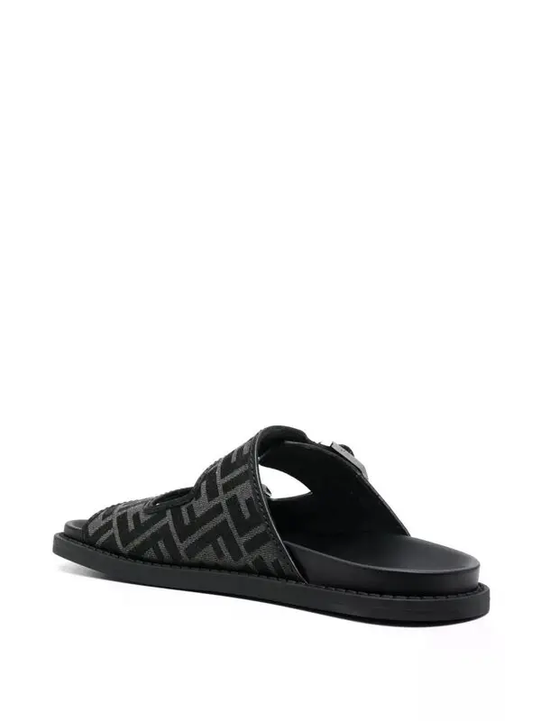 Fendi Ff Jacquard Buckle Sandals