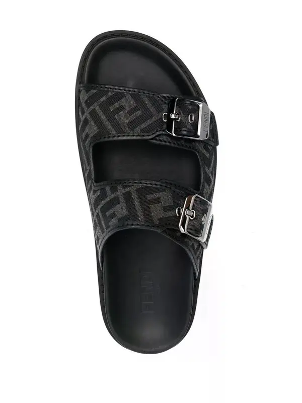 Fendi Ff Jacquard Buckle Sandals