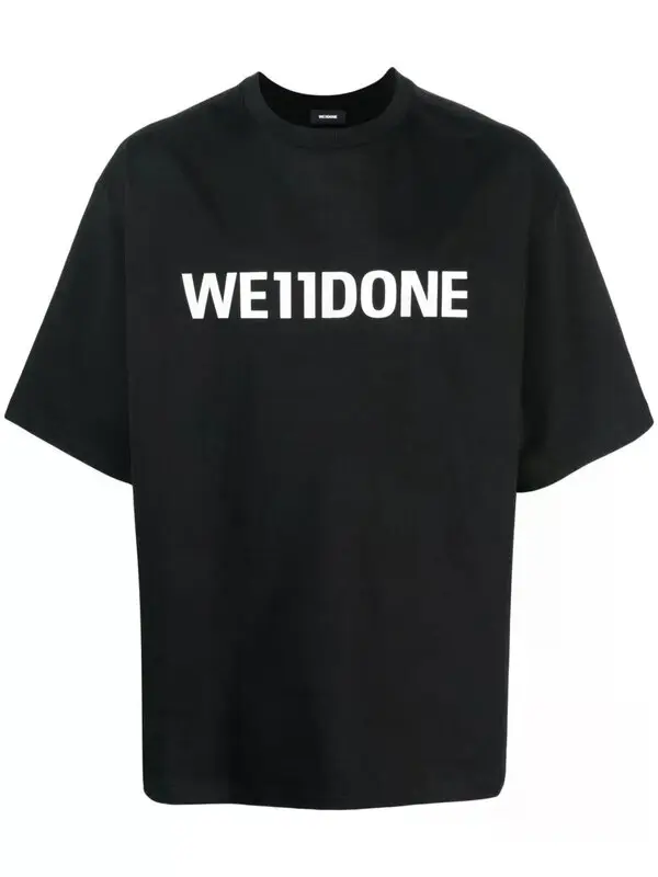 We11Done Logo-print Cotton T-shirt