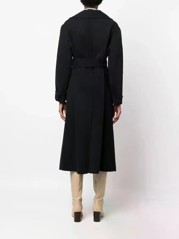 JIL SANDER Long-sleeve Belted Wool Coat