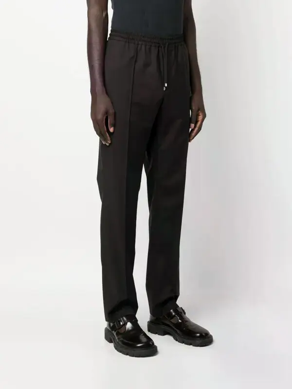 Valentino Garavani Straight-leg Drawstring Trousers - Brown