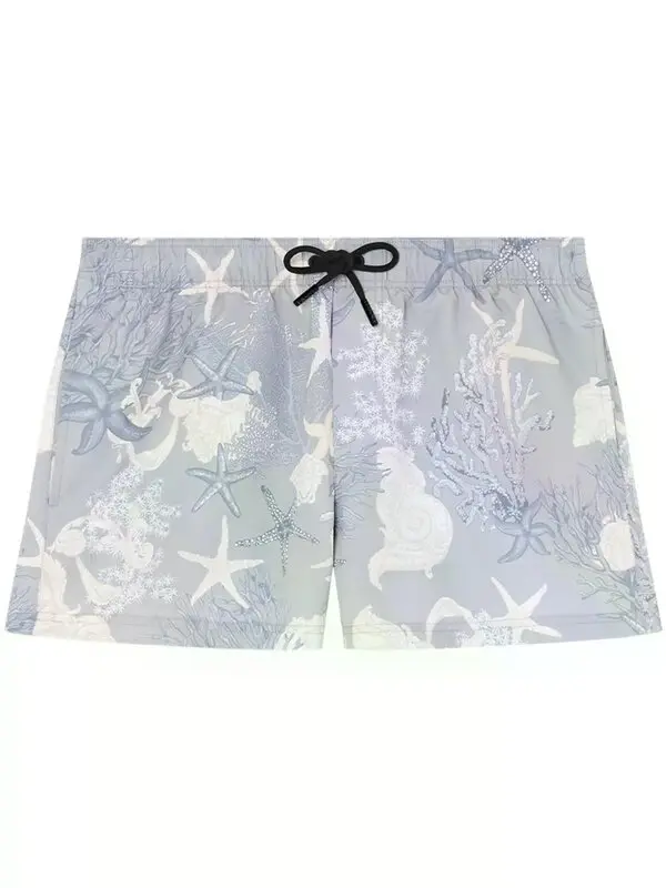 Versace Barocco Sea Swim Shorts - Grey