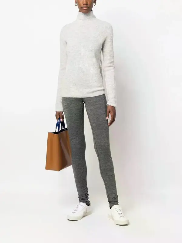 JIL SANDER Melange Effect Leggings - Grey