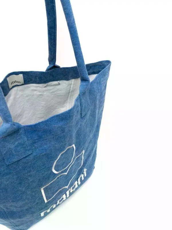 Isabel Marant Étoile Yenky Logo-embroidered Tote Bag - Blue
