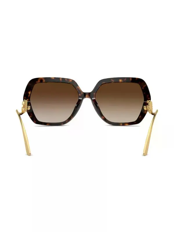 Dolce & Gabbana Crystal Embellished Oversized Sunglasses