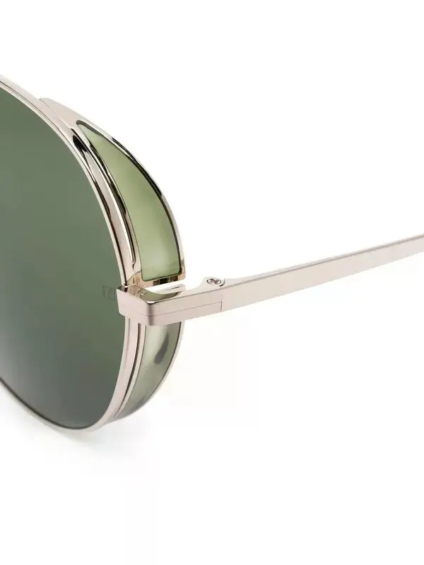 Linda Farrow Pilot-frame Tinted Sunglasses