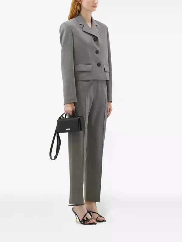 MSGM Straight-leg Virgin-wool-blend Trousers