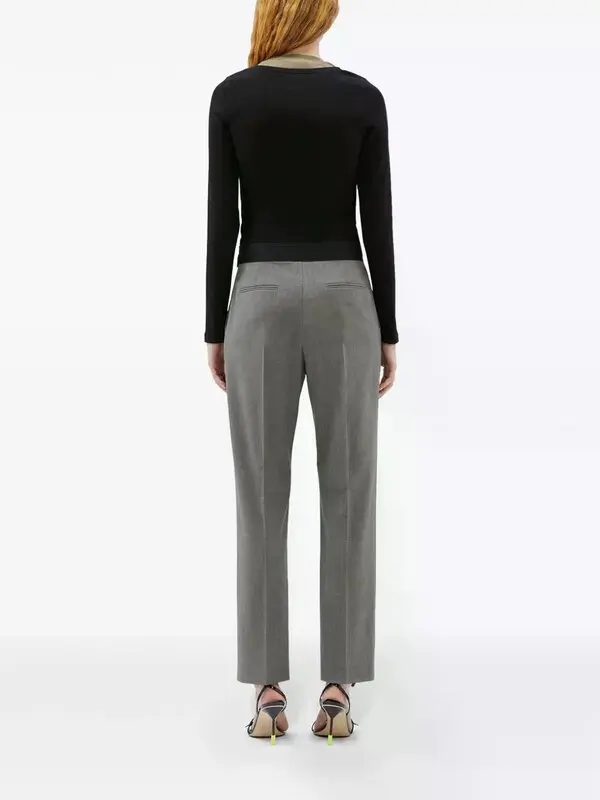 MSGM Straight-leg Virgin-wool-blend Trousers