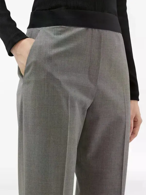 MSGM Straight-leg Virgin-wool-blend Trousers