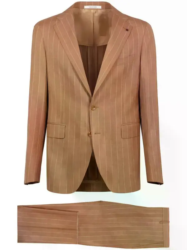 Tagliatore Striped Suit - Neutrals