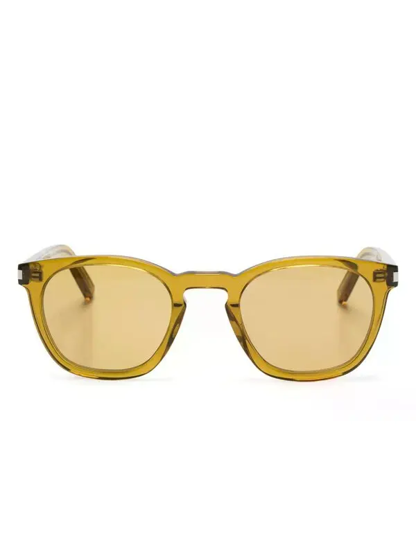 Saint Laurent Round-frame Sunglasses - Green