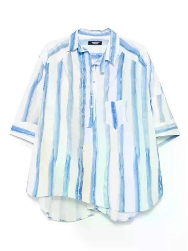 Undercover Cotton Shirt With Vertical Stripes