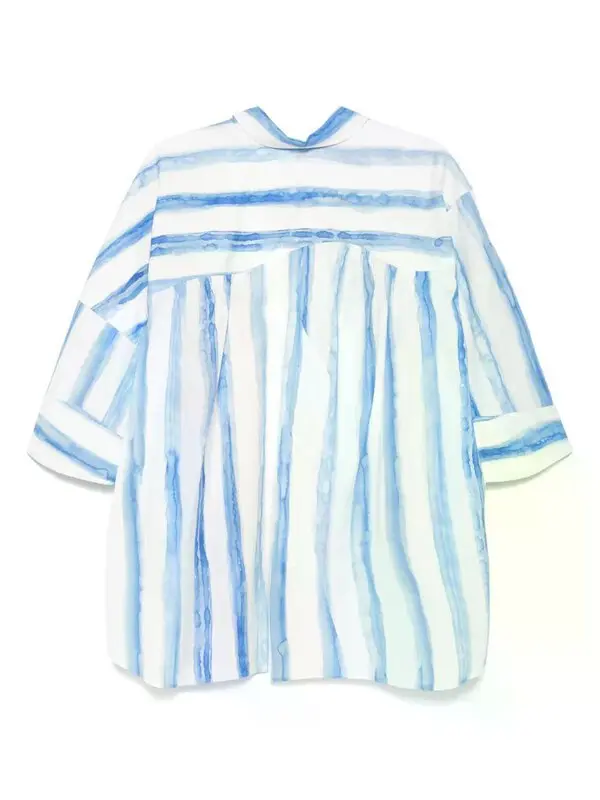 Undercover Cotton Shirt With Vertical Stripes
