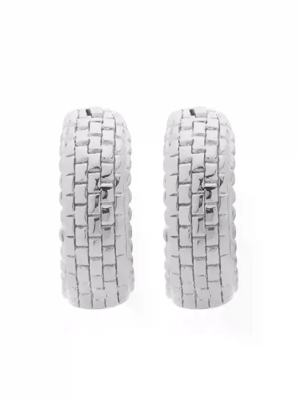 Monica Vinader Heirloom Huggie Earrings - Silver