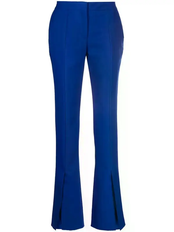 Off-White Slit Tailored Trousers - Blue