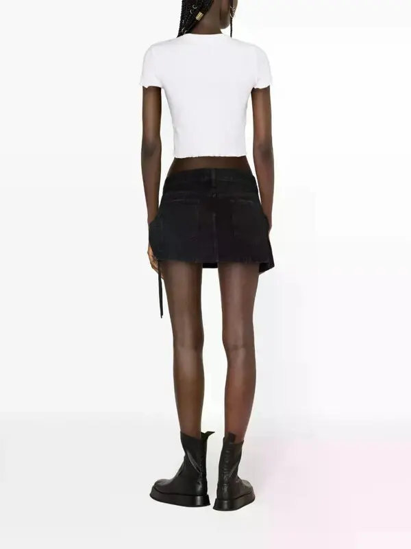 Moschino Logo Appliqué Cropped T-shirt