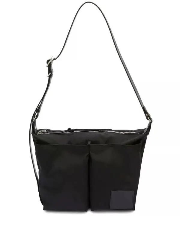 JIL SANDER Pilot Crossbody Messenger Bag - Black