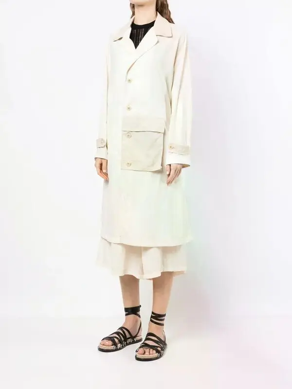 Y’s Single-breasted Button-up Coat