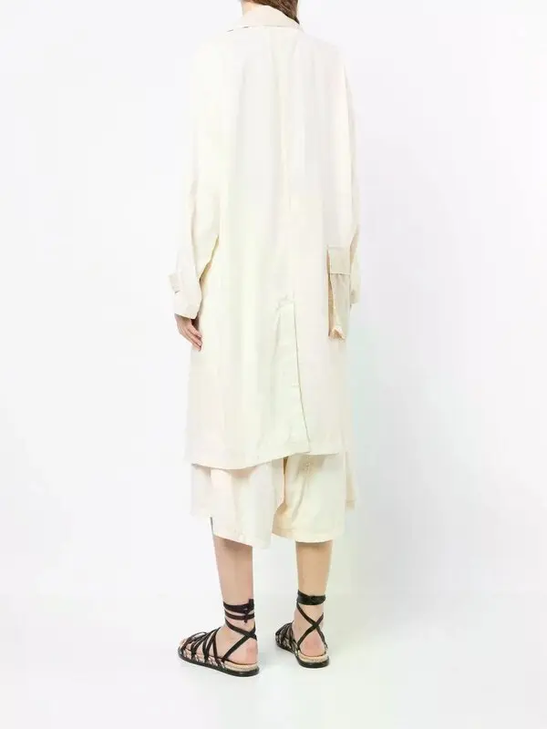 Y’s Single-breasted Button-up Coat