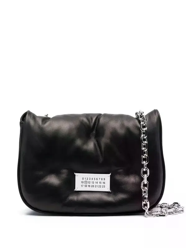 MAISON MARGIELA Small Glam Slam Flap Shoulder Bag - Black