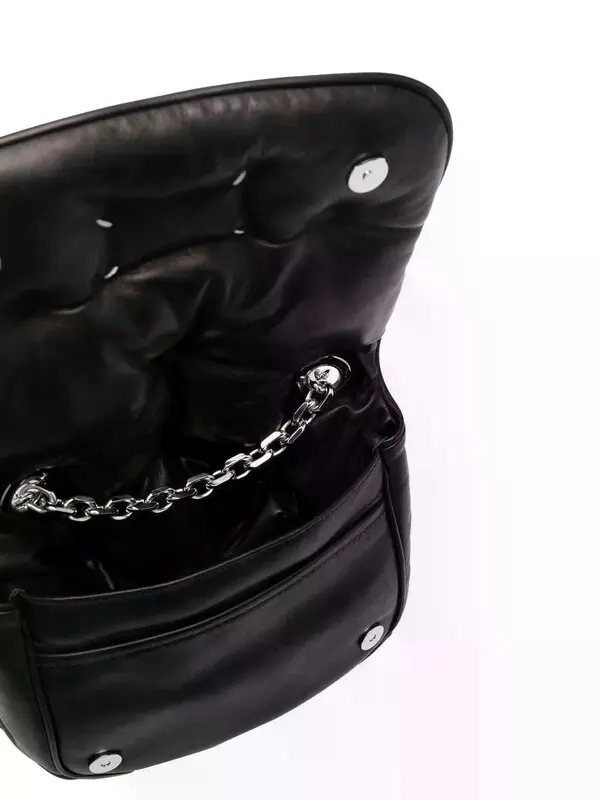 MAISON MARGIELA Small Glam Slam Flap Shoulder Bag - Black