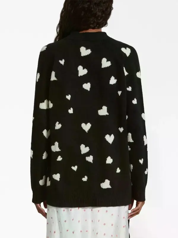 Marni Bunch Of Hearts Alpaca-wool Cardigan
