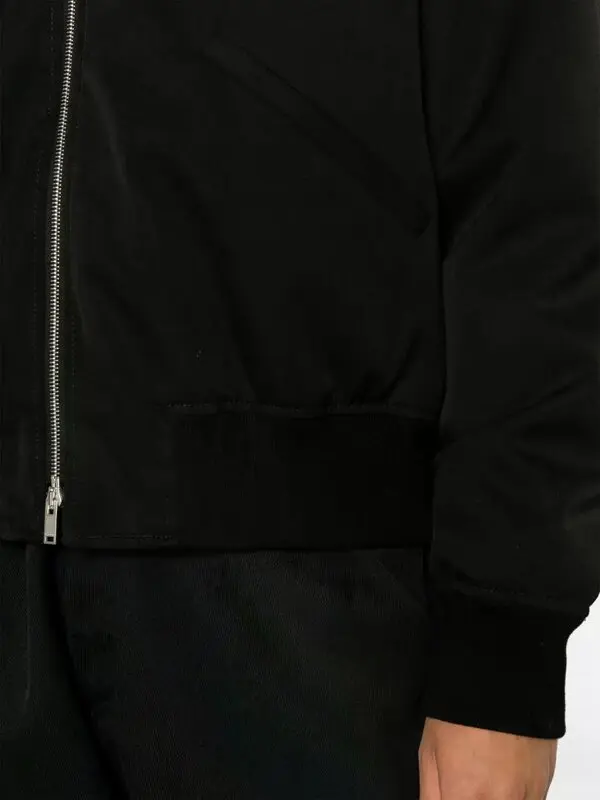 JIL SANDER Zip-up Wool Bomber Jacket