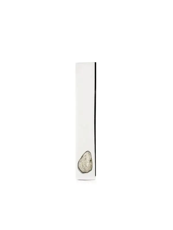 PARTS OF FOUR Diamond-detail Plate Earring - Silver