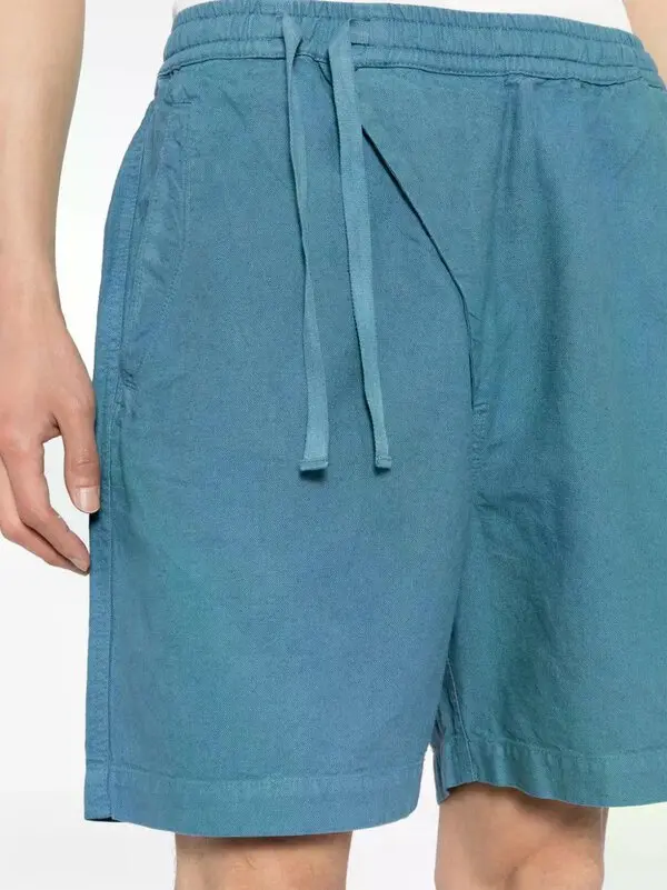 MAHARISHI Off-centre Drawstring Bermuda Shorts - Blue