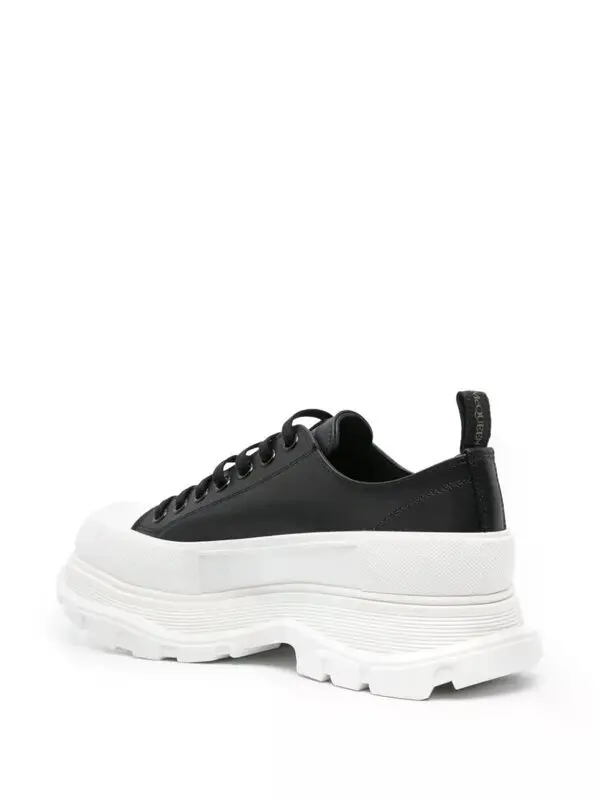 Alexander McQueen Tread Slick Lace-up Sneakers - Black