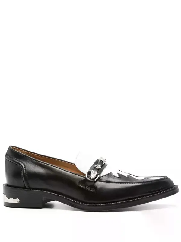 Toga Stud-detailed Leather Loafers