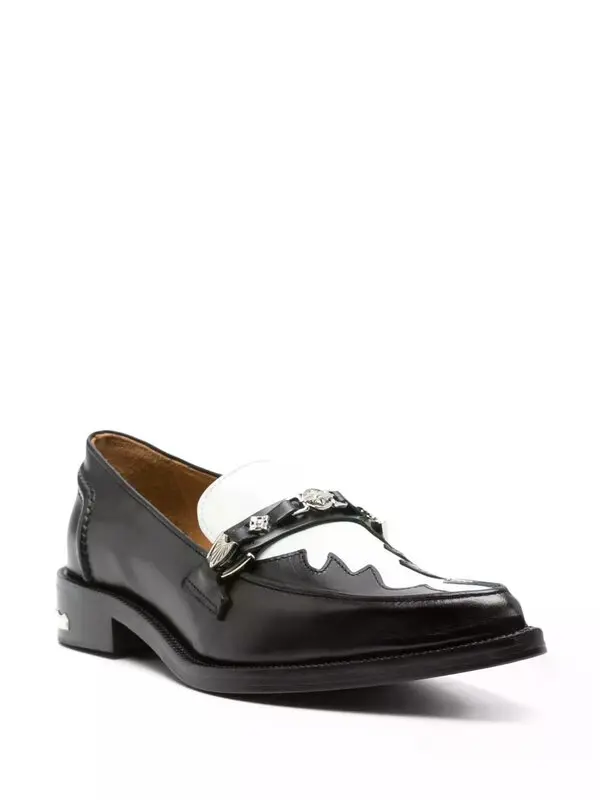 Toga Stud-detailed Leather Loafers