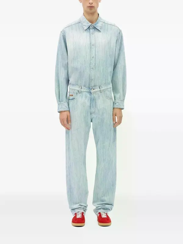 MSGM Stitch-detail Straight-leg Jeans