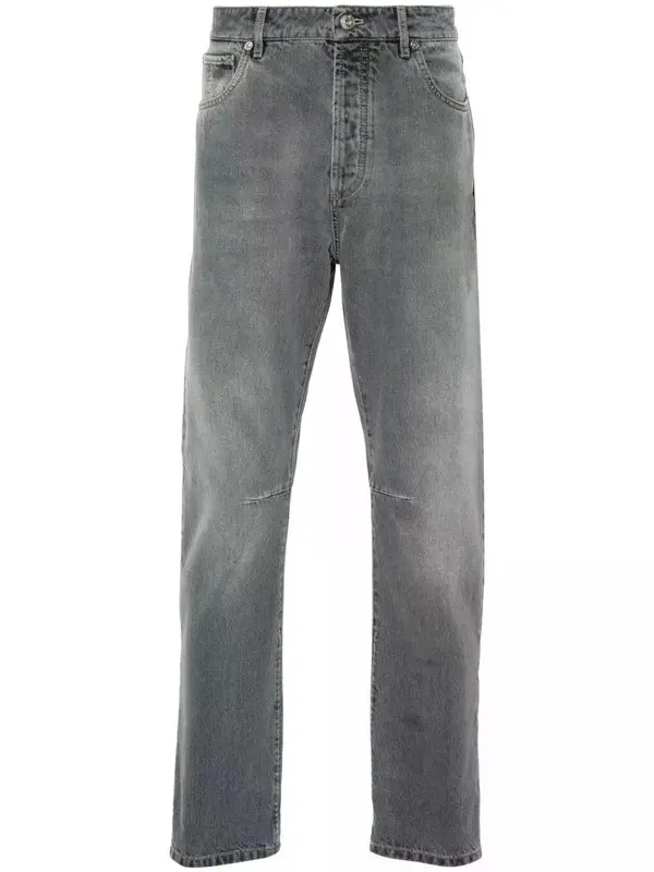 Brunello Cucinelli Logo-embroidered Jeans