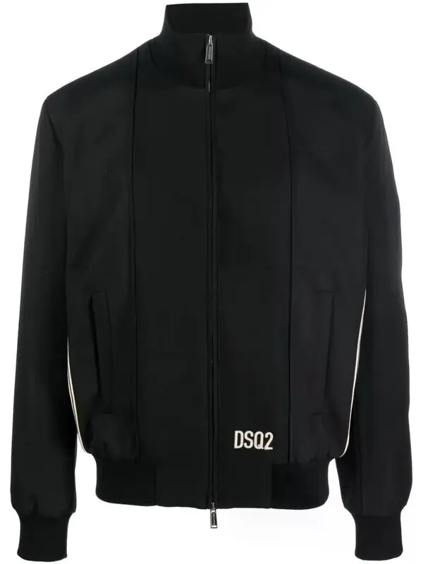 Dsquared2 Stripe-trim Bomber Jacket