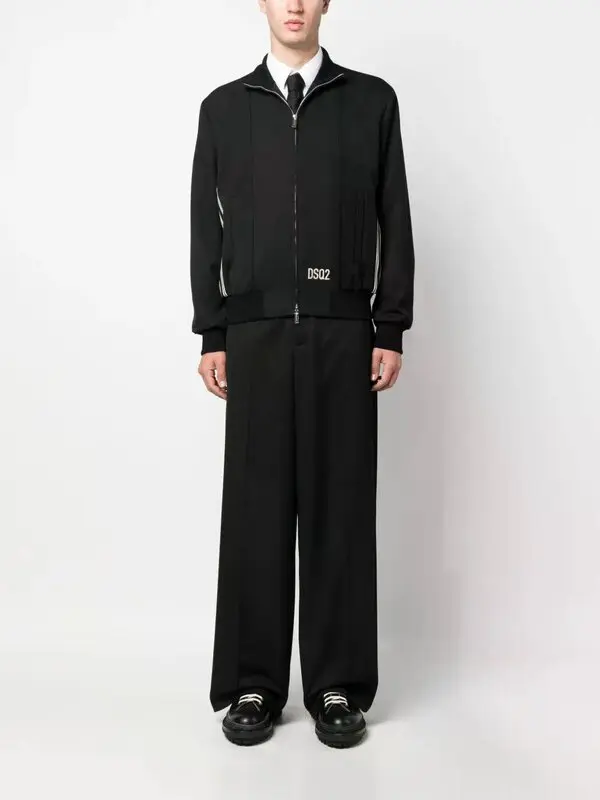 Dsquared2 Stripe-trim Bomber Jacket