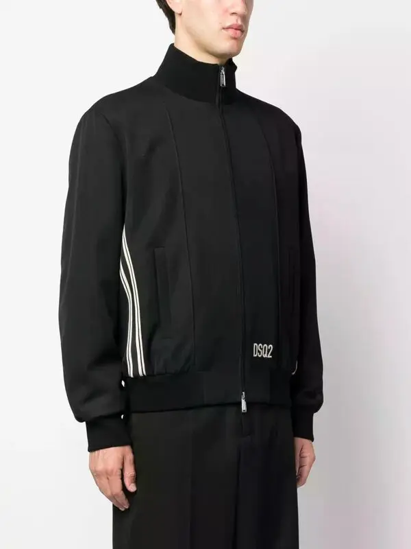 Dsquared2 Stripe-trim Bomber Jacket