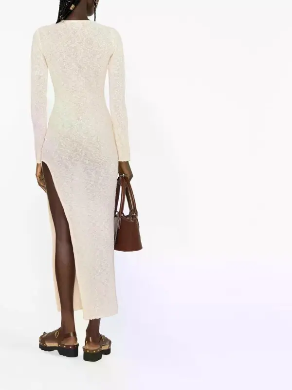 Casablanca Cut-out Bouclé Dress