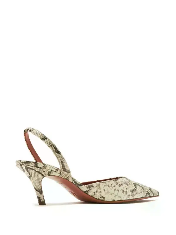 Amina Muaddi 60mm Sofia Pumps - Neutrals