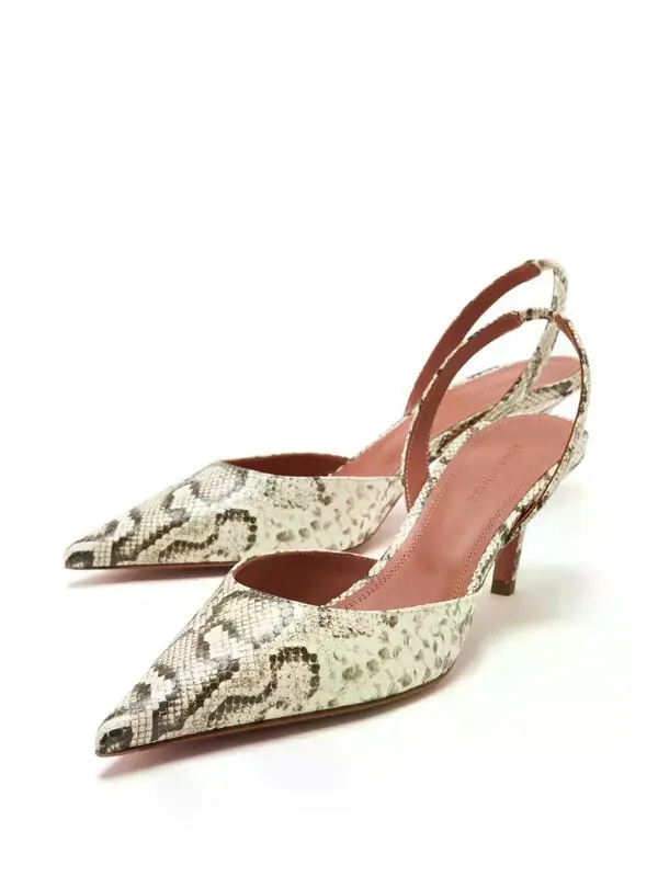 Amina Muaddi 60mm Sofia Pumps - Neutrals