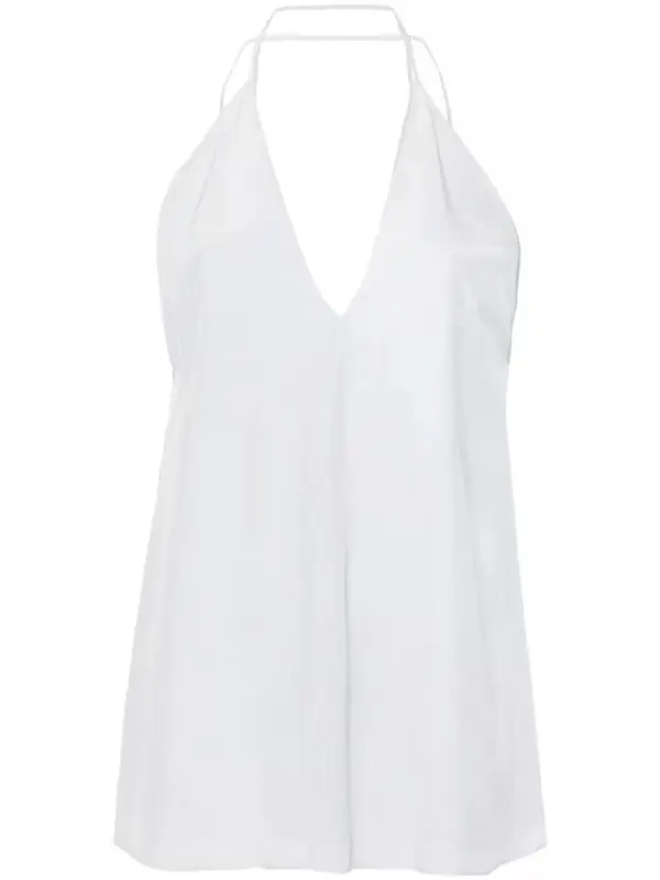 TOTEME Double-halter Silk Top