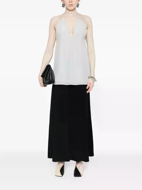 TOTEME Double-halter Silk Top
