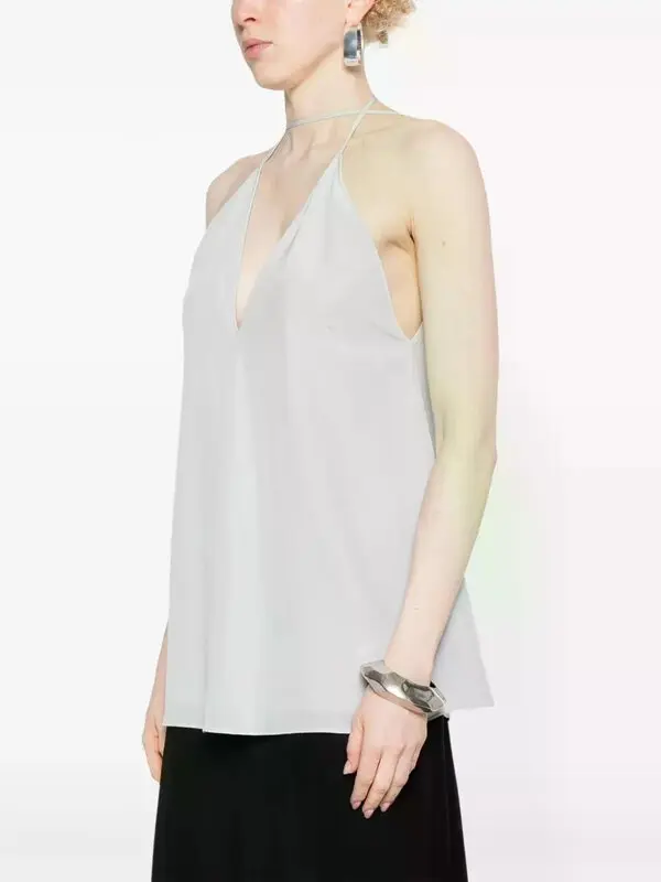 TOTEME Double-halter Silk Top